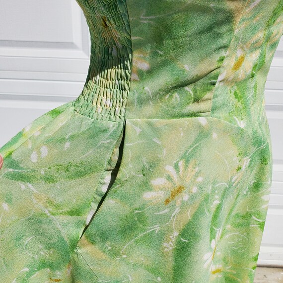 60's DeWeese Design Floral Hawaiian Sun Dress - Gem