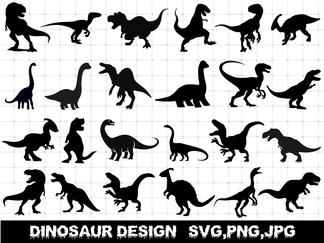 Dinosaur SVG Bundle - Dinosaur PNG Bundle - Dinosaur Clipart - Dinosaur ...