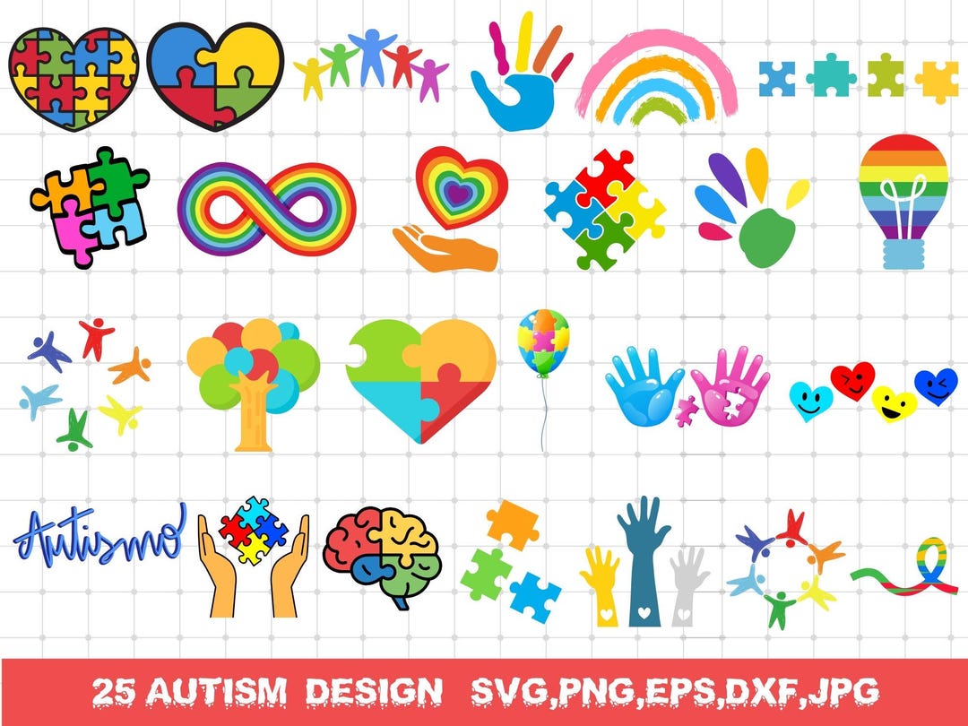 25 Autism Svg, Austism Awareness Svg Bundle, Austism Svg, Austism ...