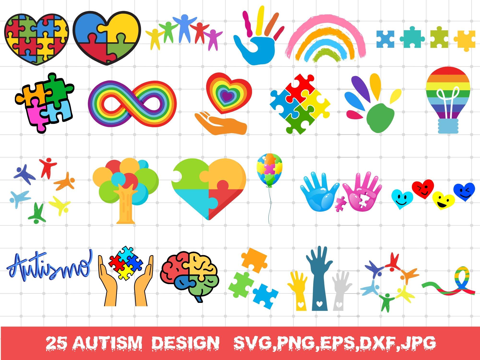 25 Autism Svg, Austism Awareness Svg Bundle, Austism Svg, Austism ...