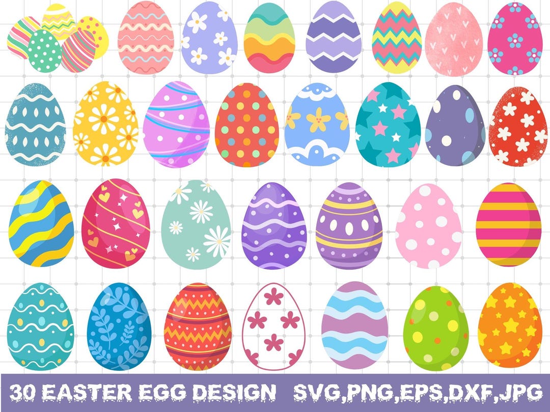 Easter Egg Bundle SVG Files | Easter 2025 Cut Files | Easter Egg ...