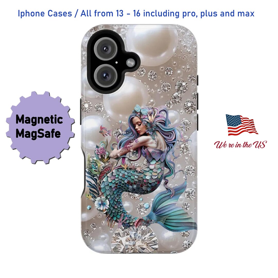 Mermaid Phone Case, Ocean Phone Case, Mermaid Aesthetic, Magsafe ...