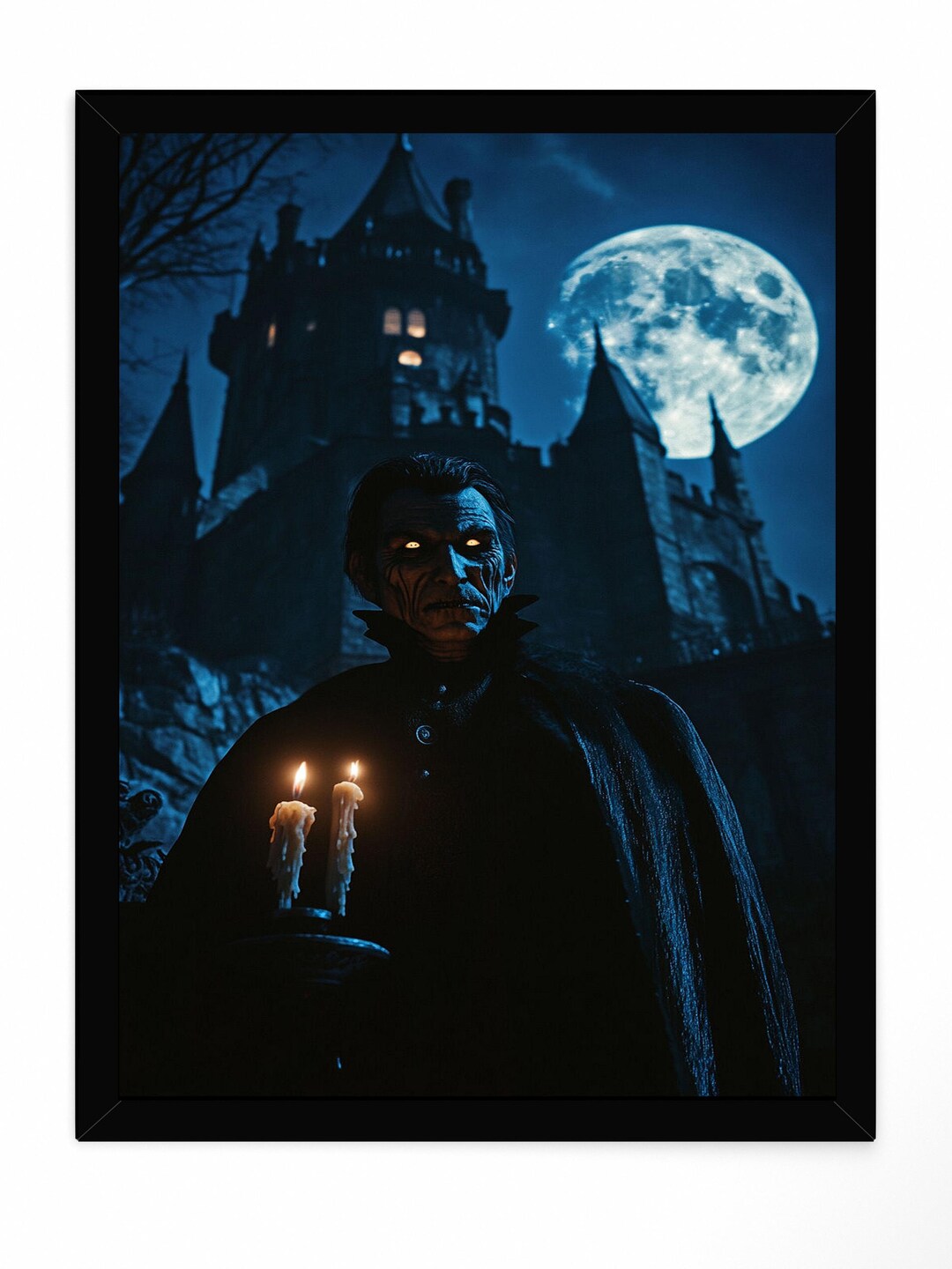 Dracula Art Gothic Art Vampire Artwork Dark Aesthetic Wall Art Macabre ...