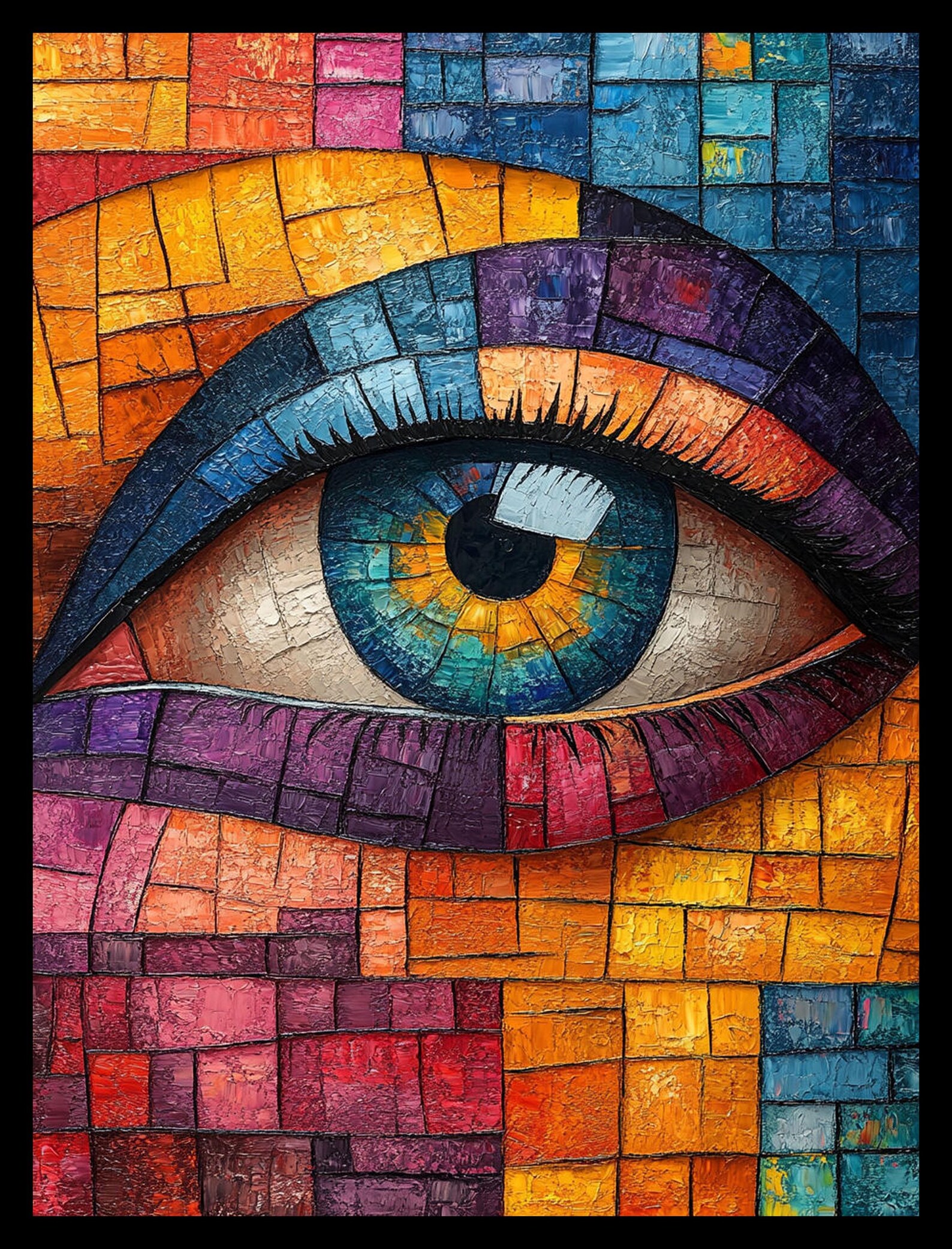 Abstract Eye Art Modern Eye Artwork Contemporary Eye Art Eye Wall Art ...