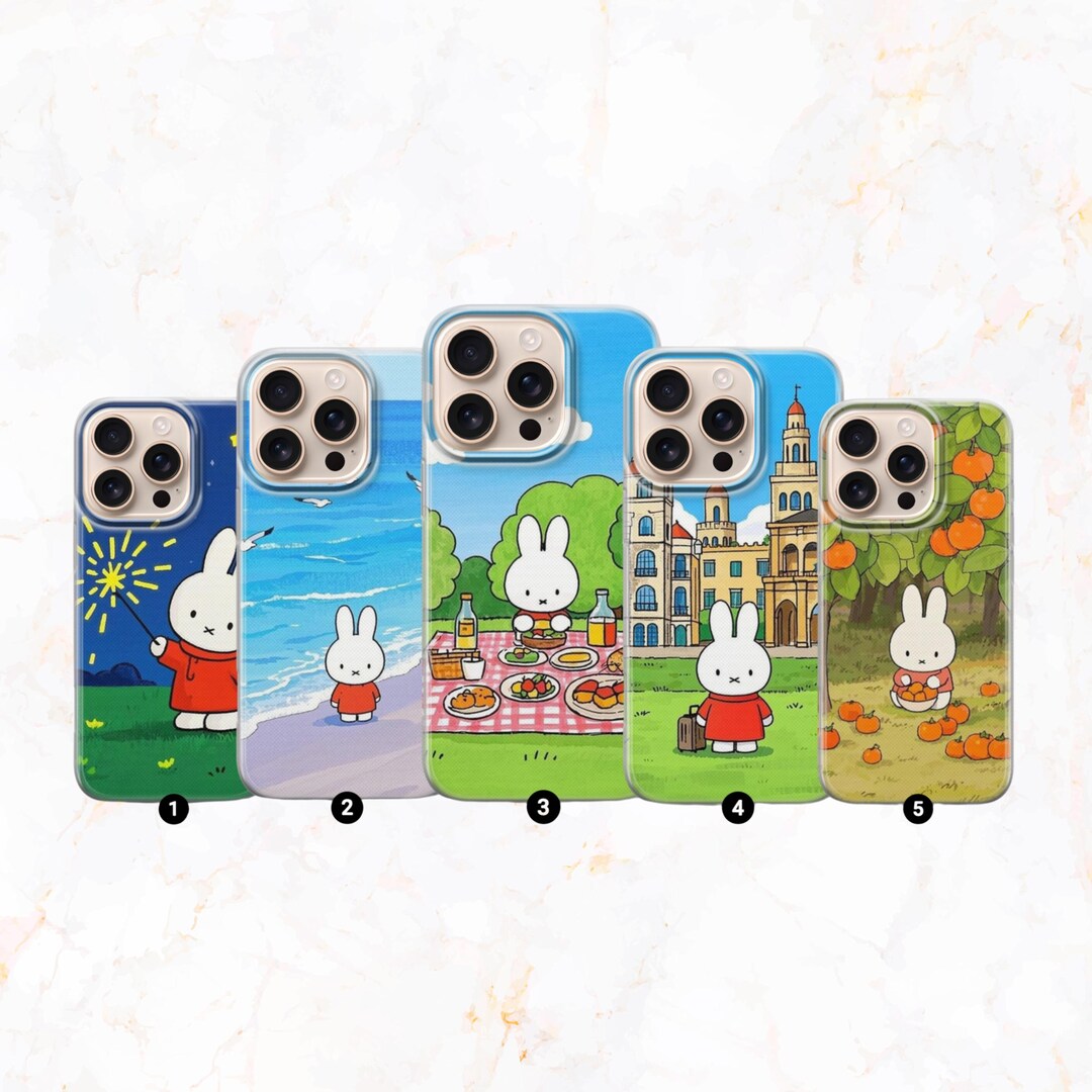 Cute Miffy Phone Case, Aesthetic TPU Cover - Etsy