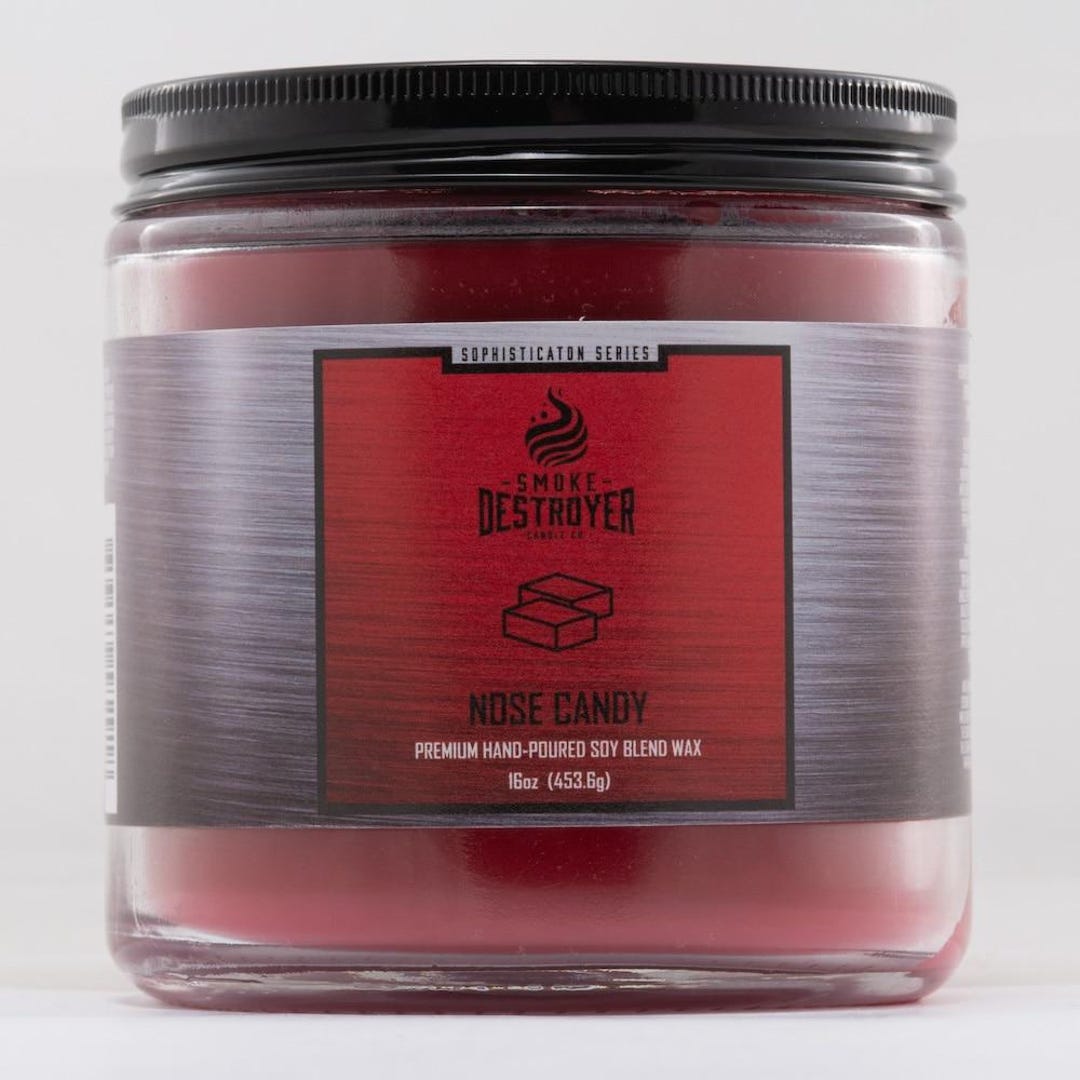 Smoke Destroyer: Sophistication Series Wood Wick Candle 16oz Nose Candy ...