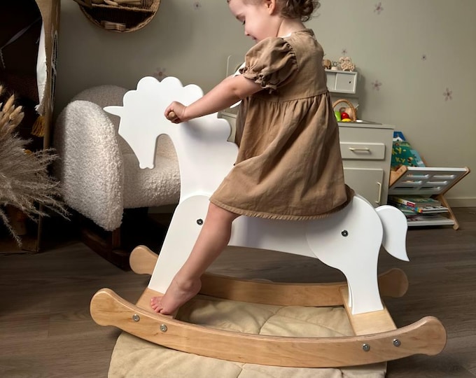 Sailing Ship Rocking Chair, Child's Rocker, Hand Painted Rocking Chair ...