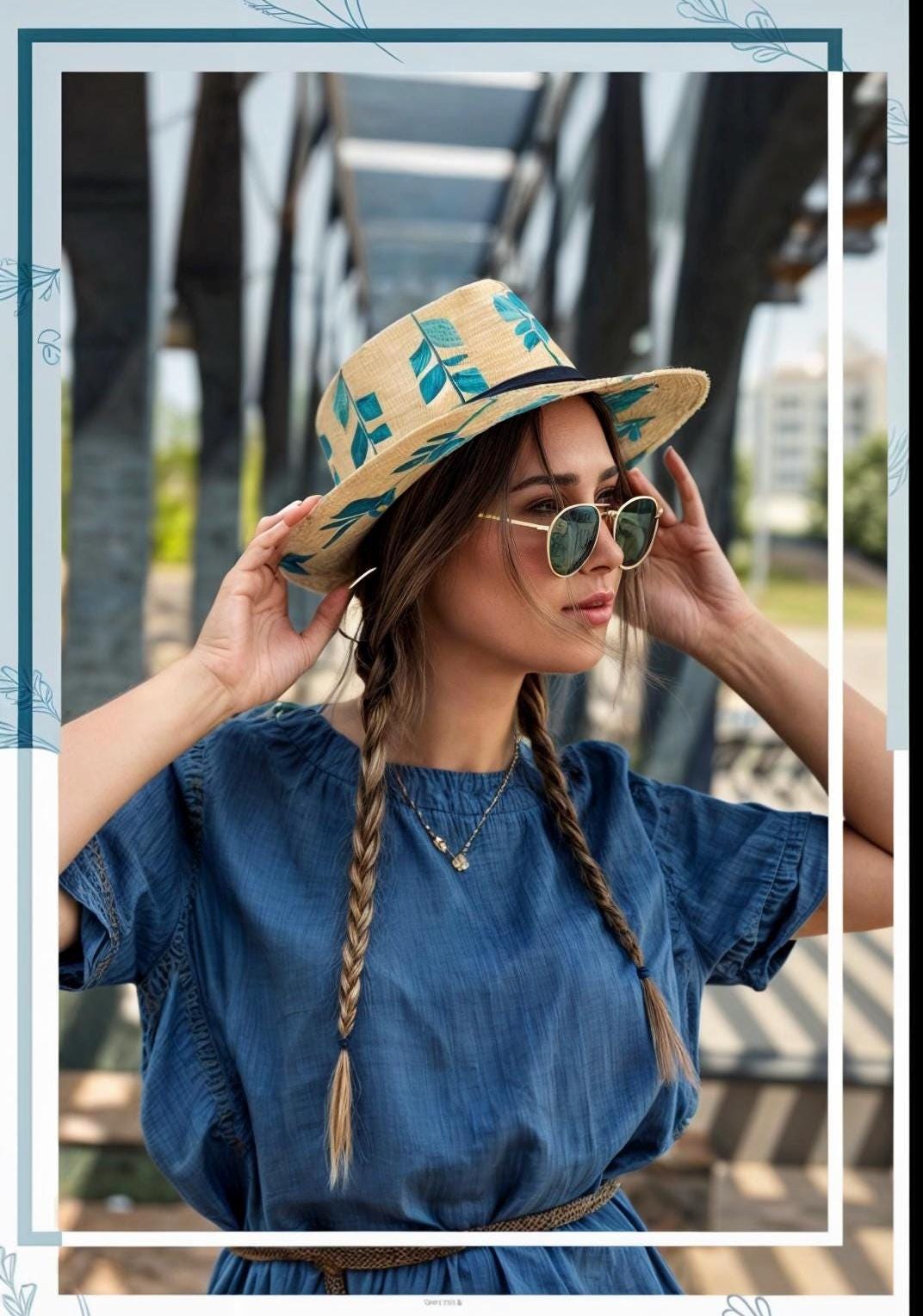 Hand Painted Panama Hat - Etsy
