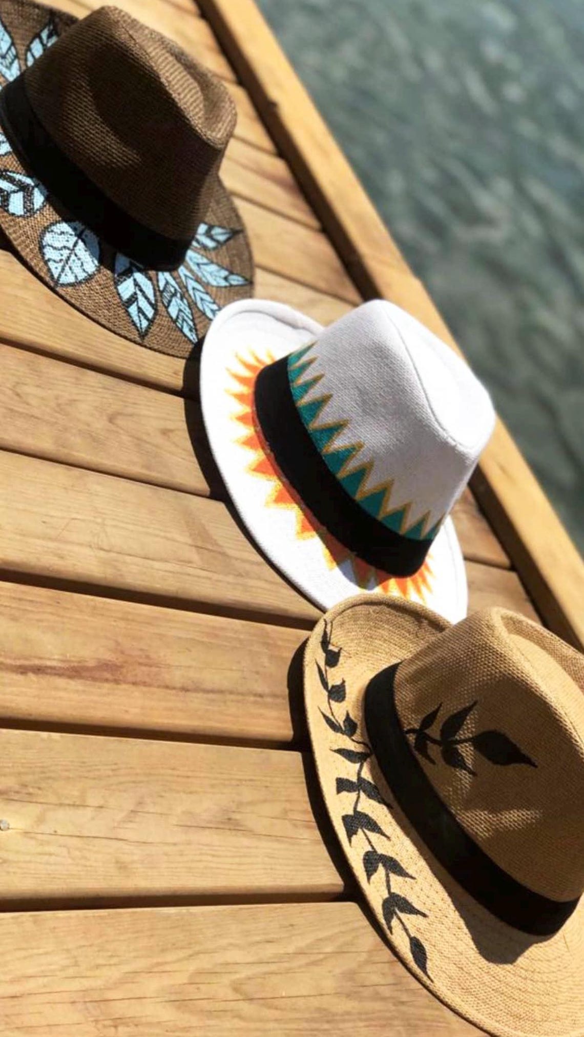 Hand Painted Panama Hat - Etsy