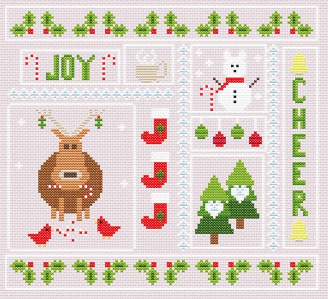 Christmas Sampler, Cross Stitch PDF - Etsy