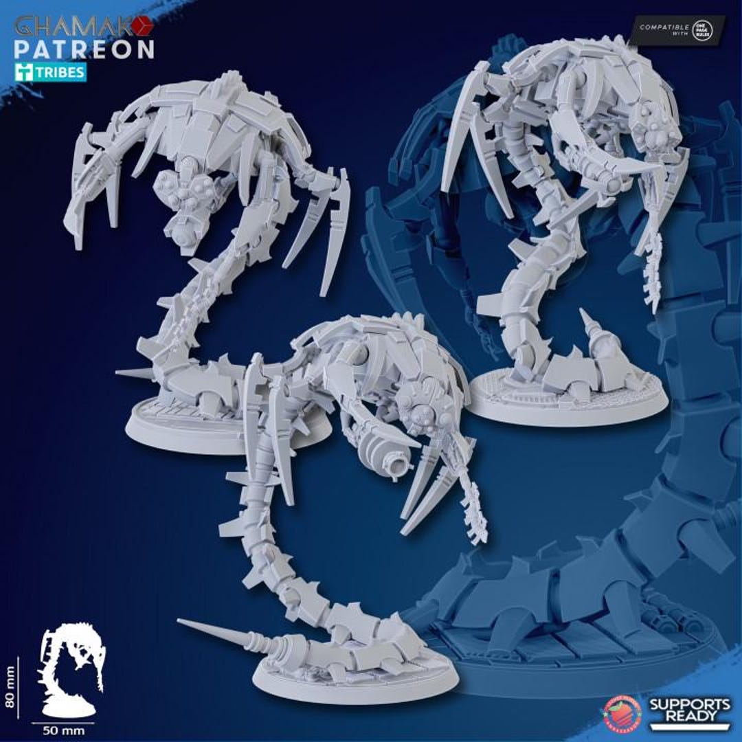 Complete STL Pack GHAMAK Sci-fi Nov 2023 the Undying. Figurines, and ...