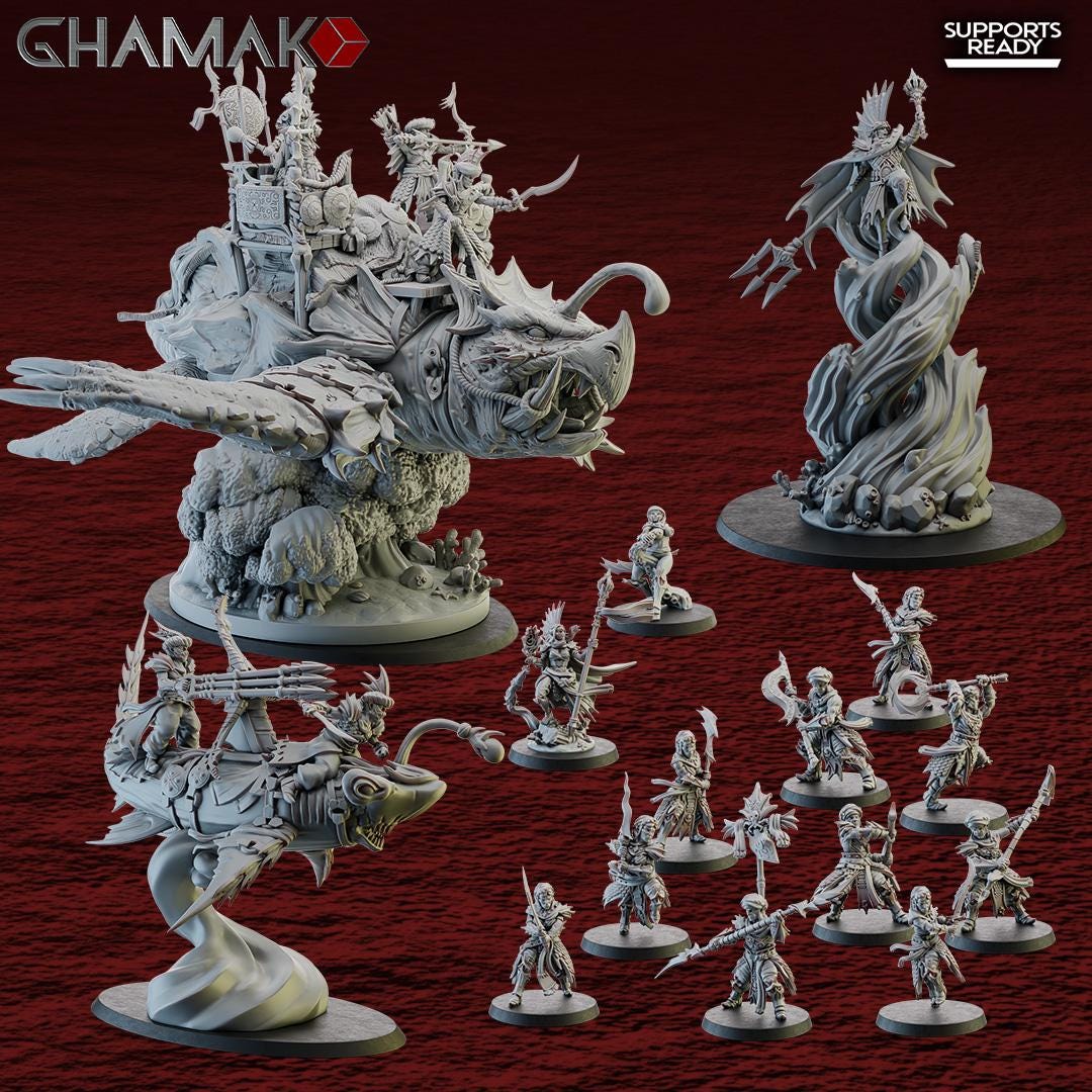 Pack STL Ghamak Fantasy September 2022. Collection of 15 Fantasy ...