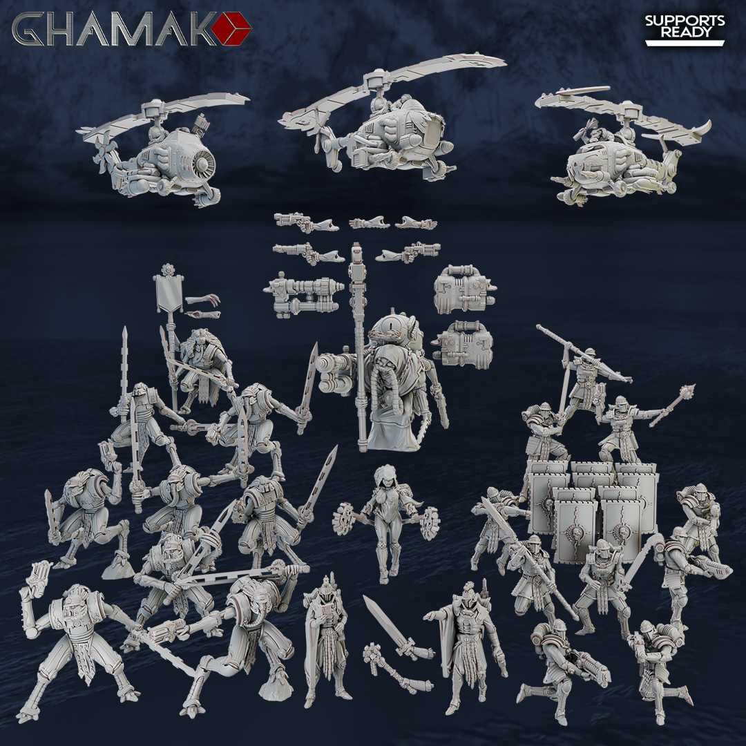 Ghamak Sci-fi Pack July 2022: 340 STL Files .create Your Own Army ...