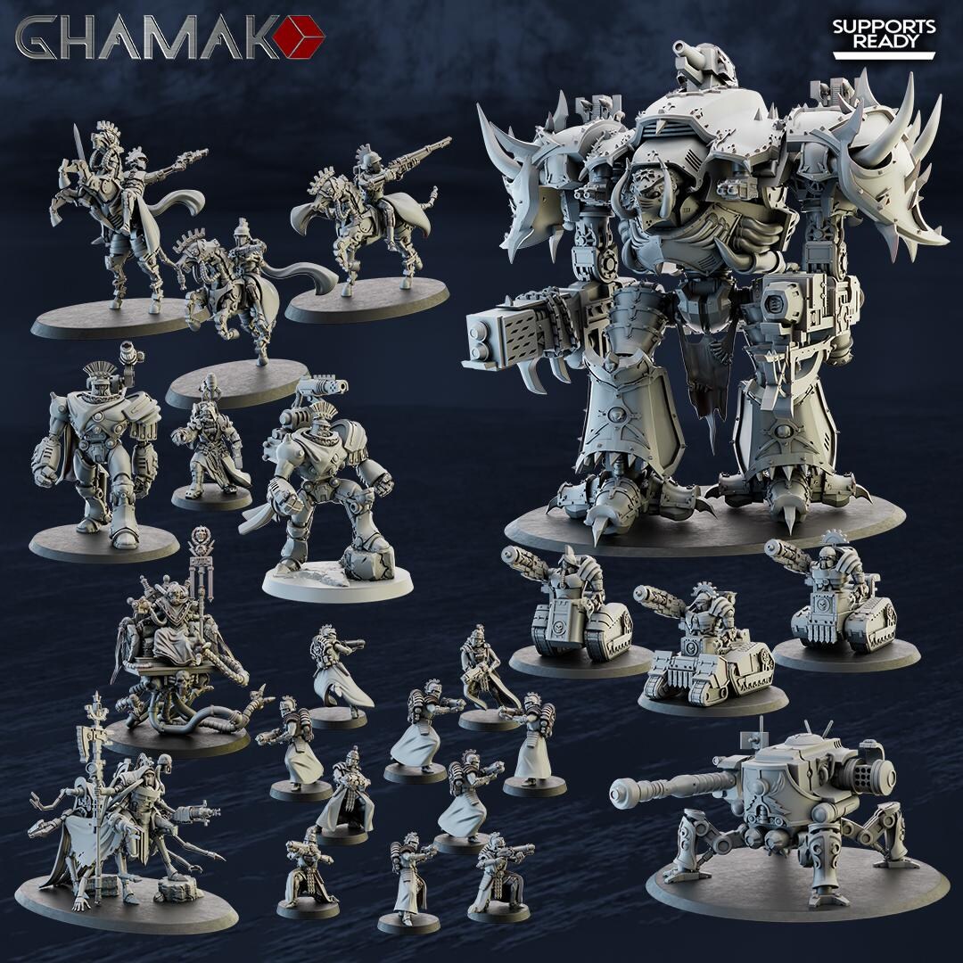 September 2022 Ghamak Sci-fi Miniatures for Tabletop 3D Printing Pack ...