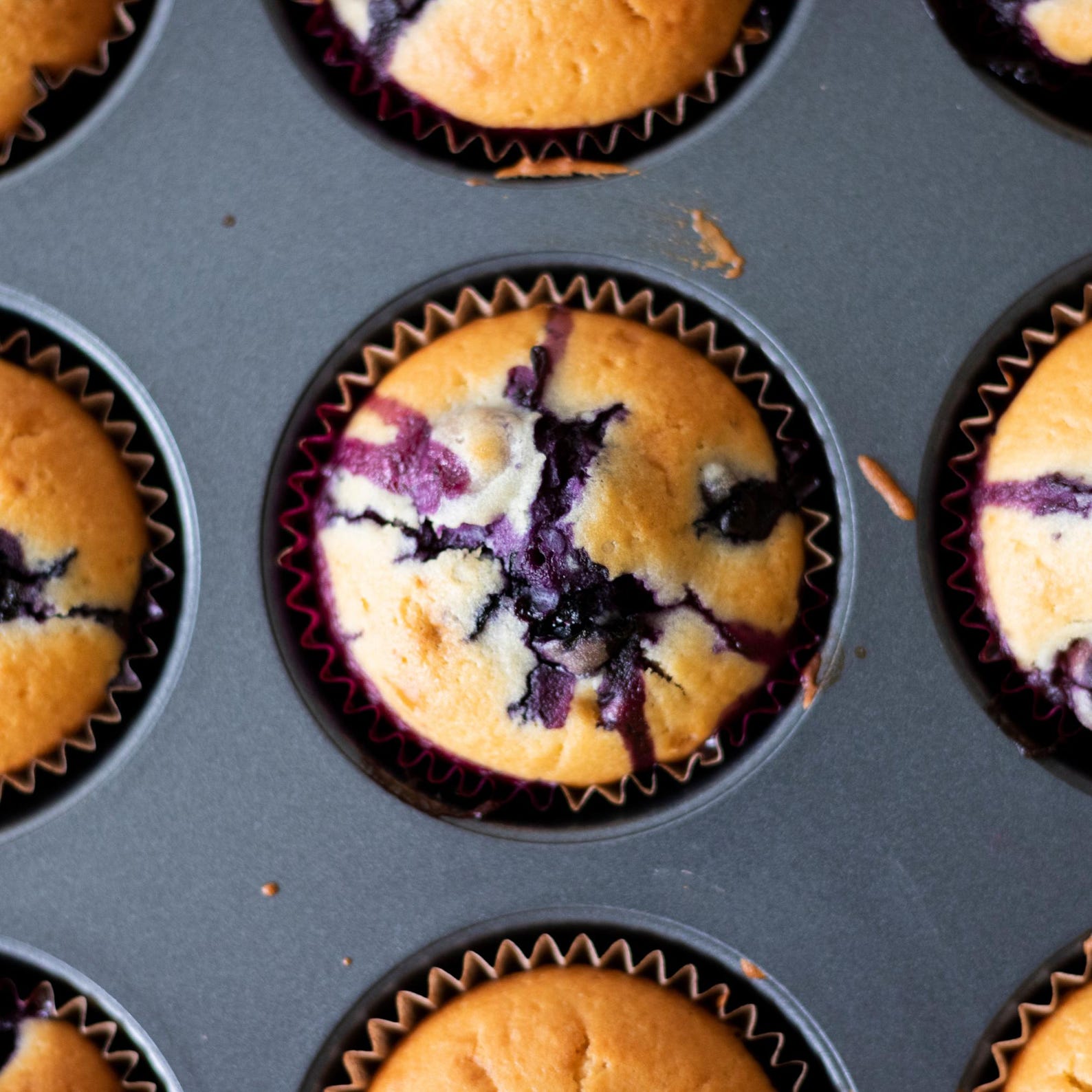 Blueberry Muffins – Soft, Moist & Bursting With Real Blueberries | Fast ...