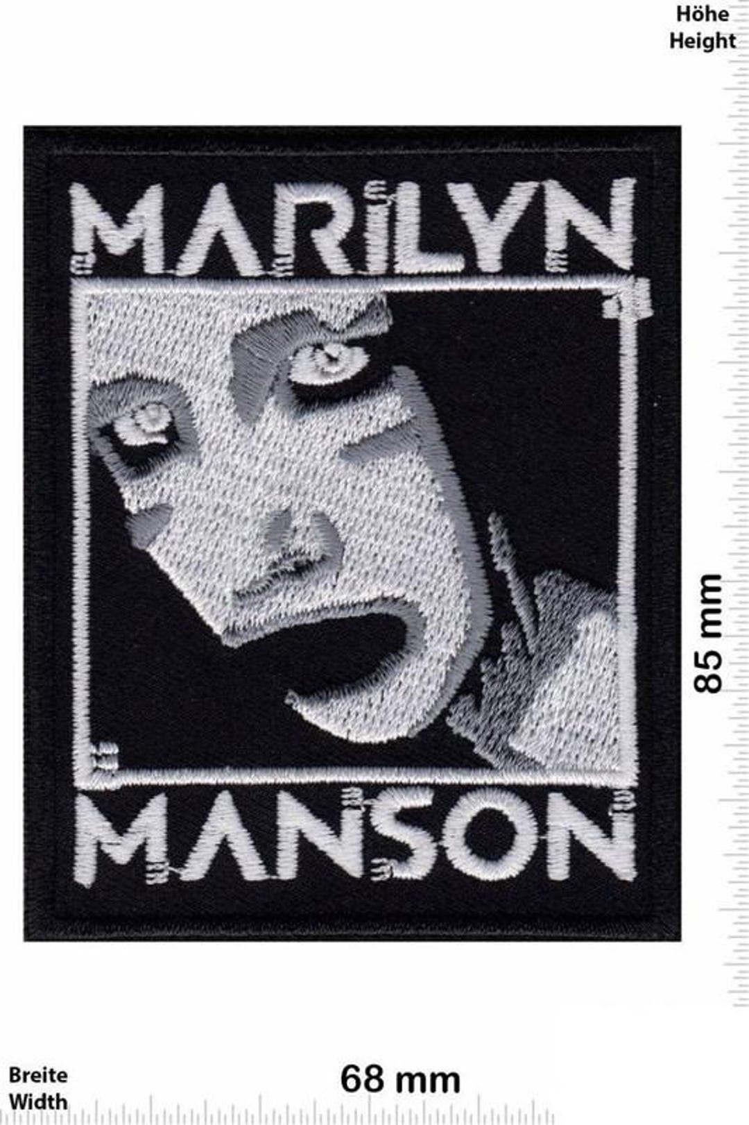 Marilyn Manson Manson_2 Embroidered Patch Badge Applique Iron On - Etsy