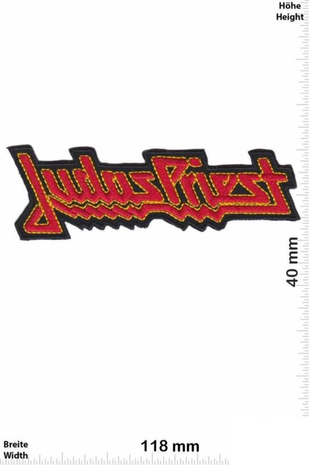 Judas Priest Red Gold Embroidered Patch Badge Applique Iron On - Etsy