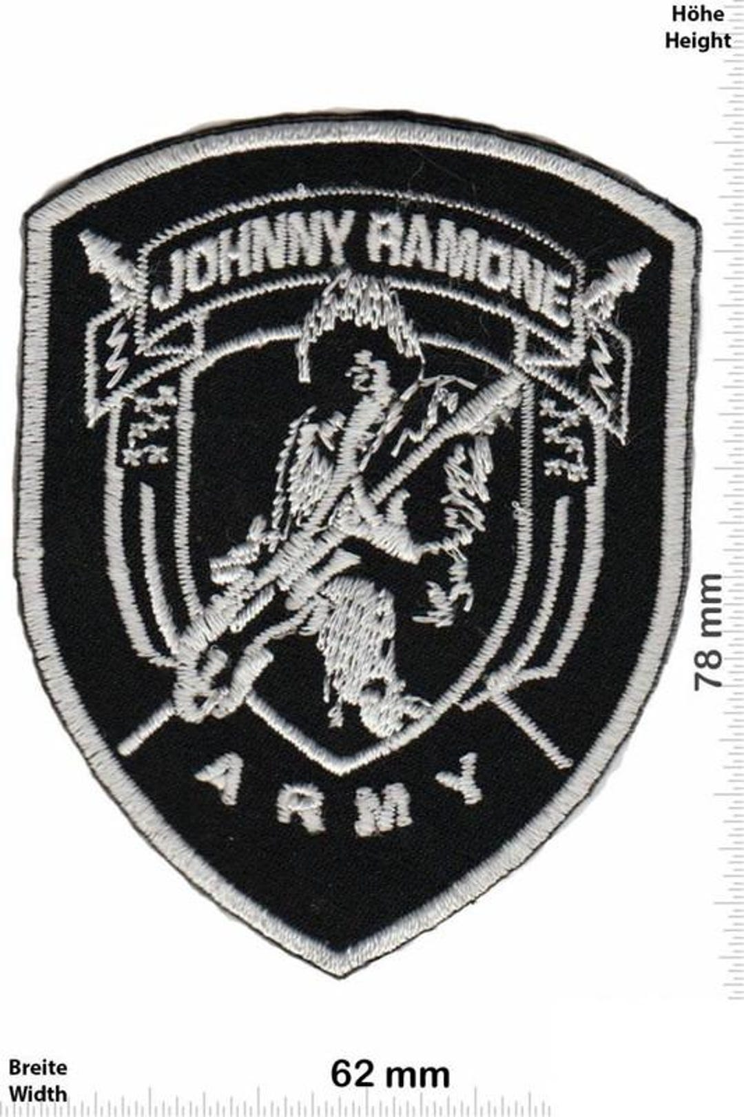 Johnny Ramone Army Embroidered Patch Badge Applique Iron On - Etsy