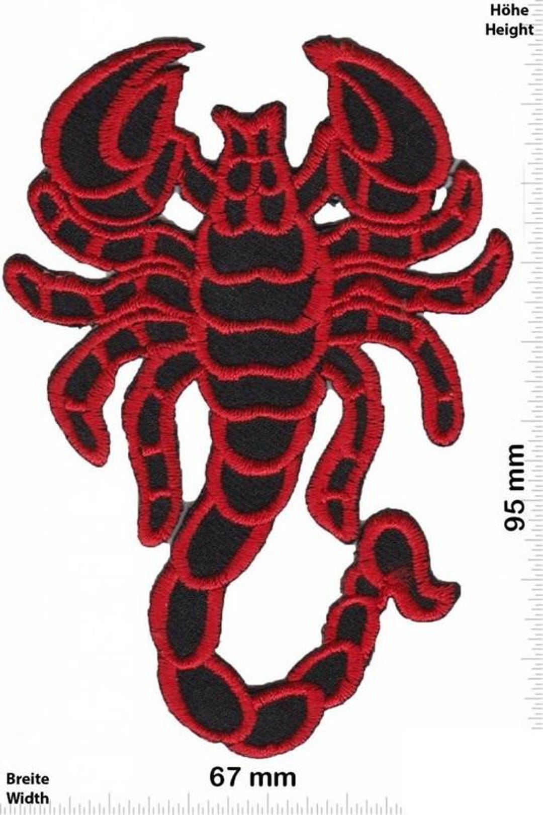 Scorpions Red Scorpion Embroidered Patch Badge Applique Iron On - Etsy