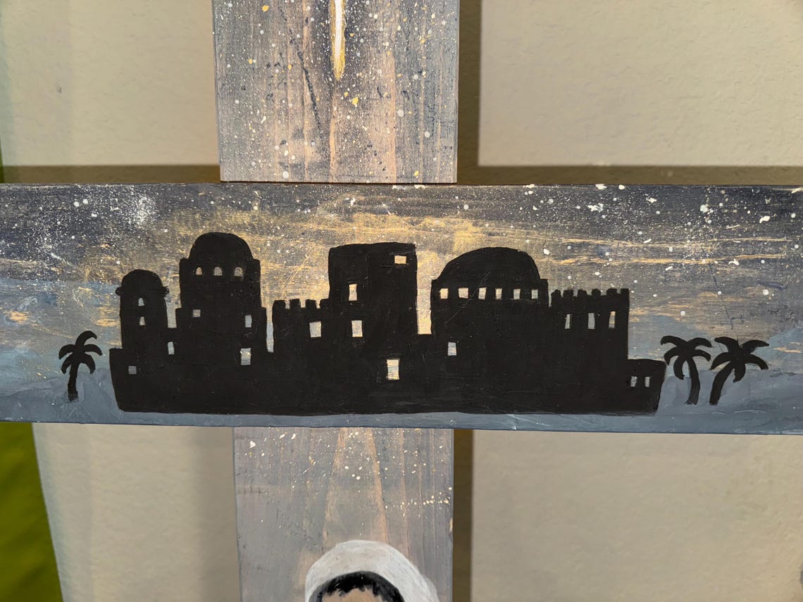 Customizable Large Hand-painted Cross - Etsy