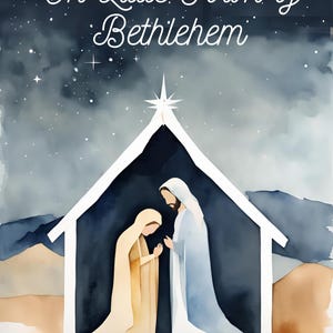 Watercolor Nativity Christmas Card Set, Christian Art (digital Download ...