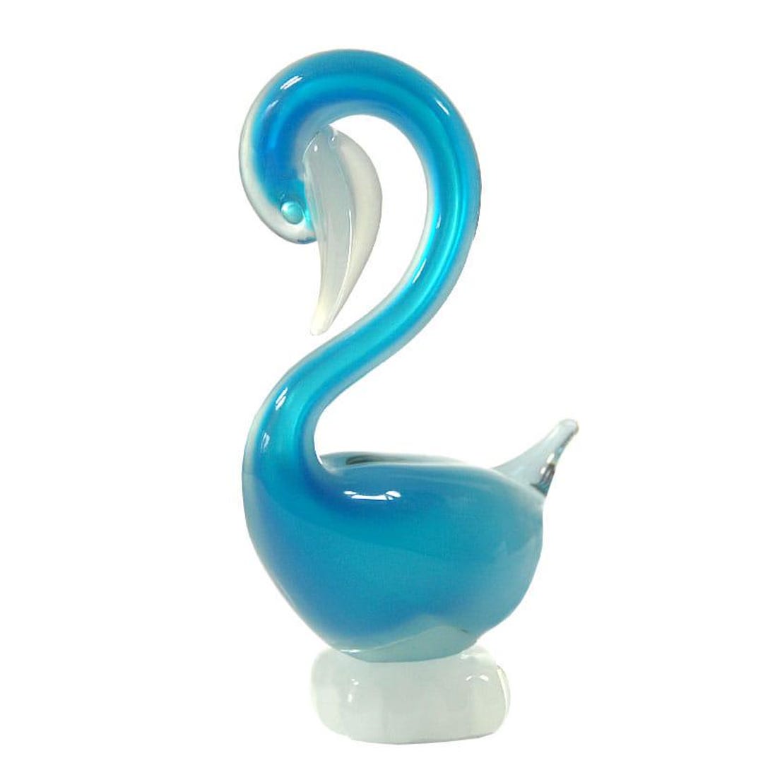 Alabastro Blue Glass Duck Murano Bird | Archimede Seguso | Italy 1960s ...