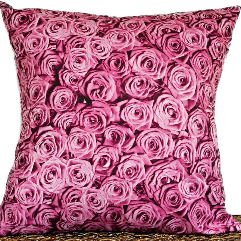 Rose Pillow - Etsy