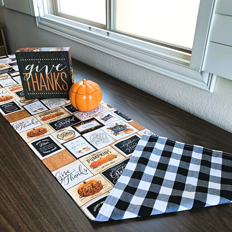 Buffalo Check Table Runner - Etsy