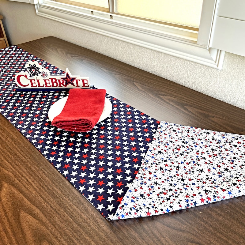 Patriotic Table Runner - Etsy