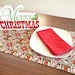 Christmas Cardinals Table Runner Birds Poinsettias Trees - Etsy