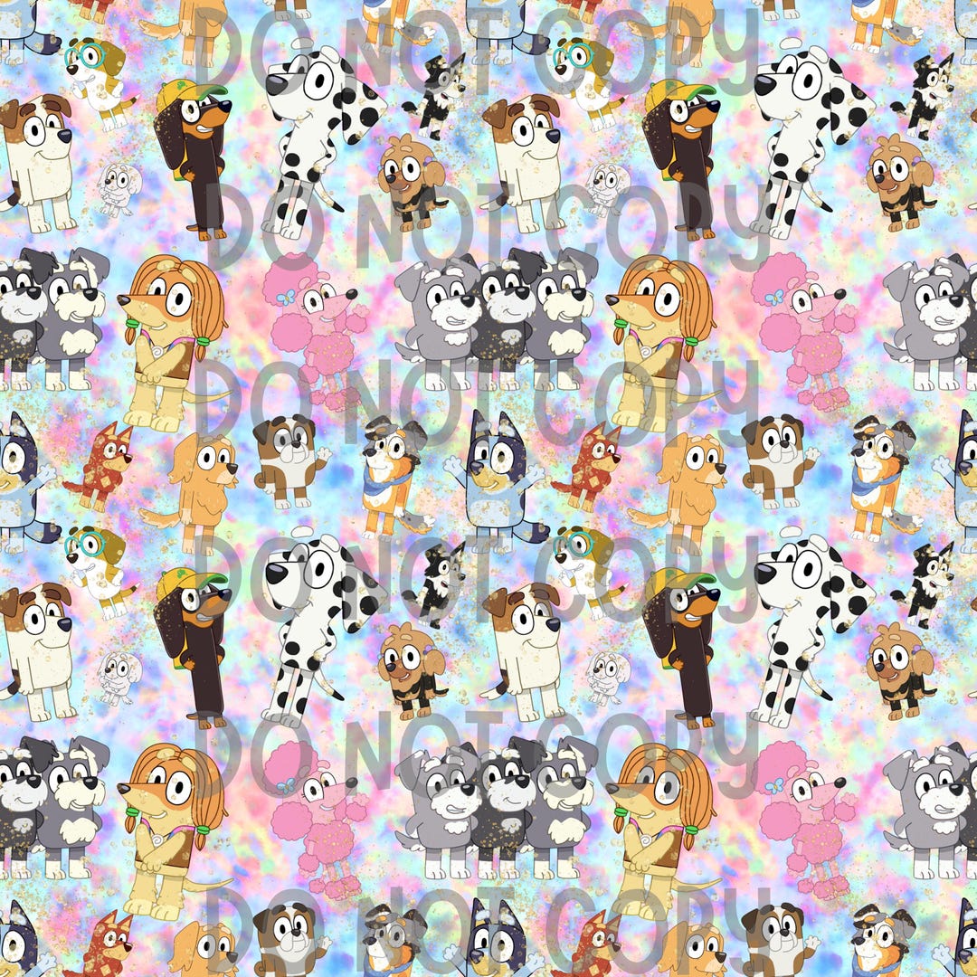 Bluey School Friends Seamless - Etsy