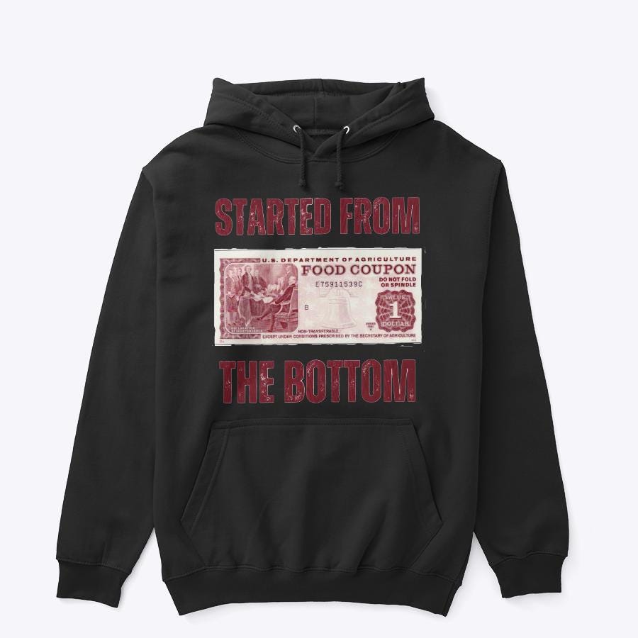 Started From the Bottom One Dollar Food Stamp Coupon Design PNG - Etsy