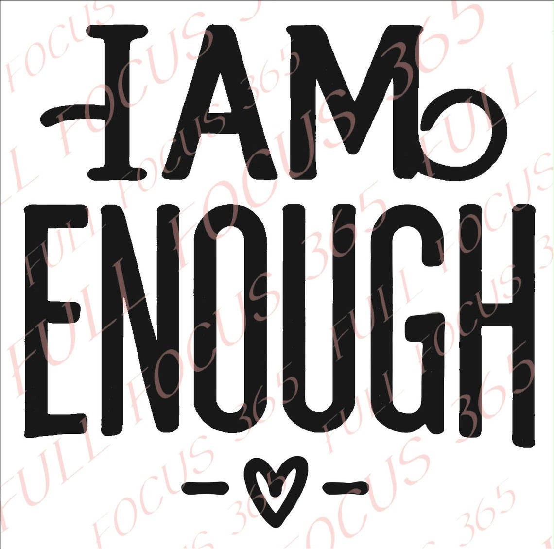 I Am Enough PNG Design - Etsy