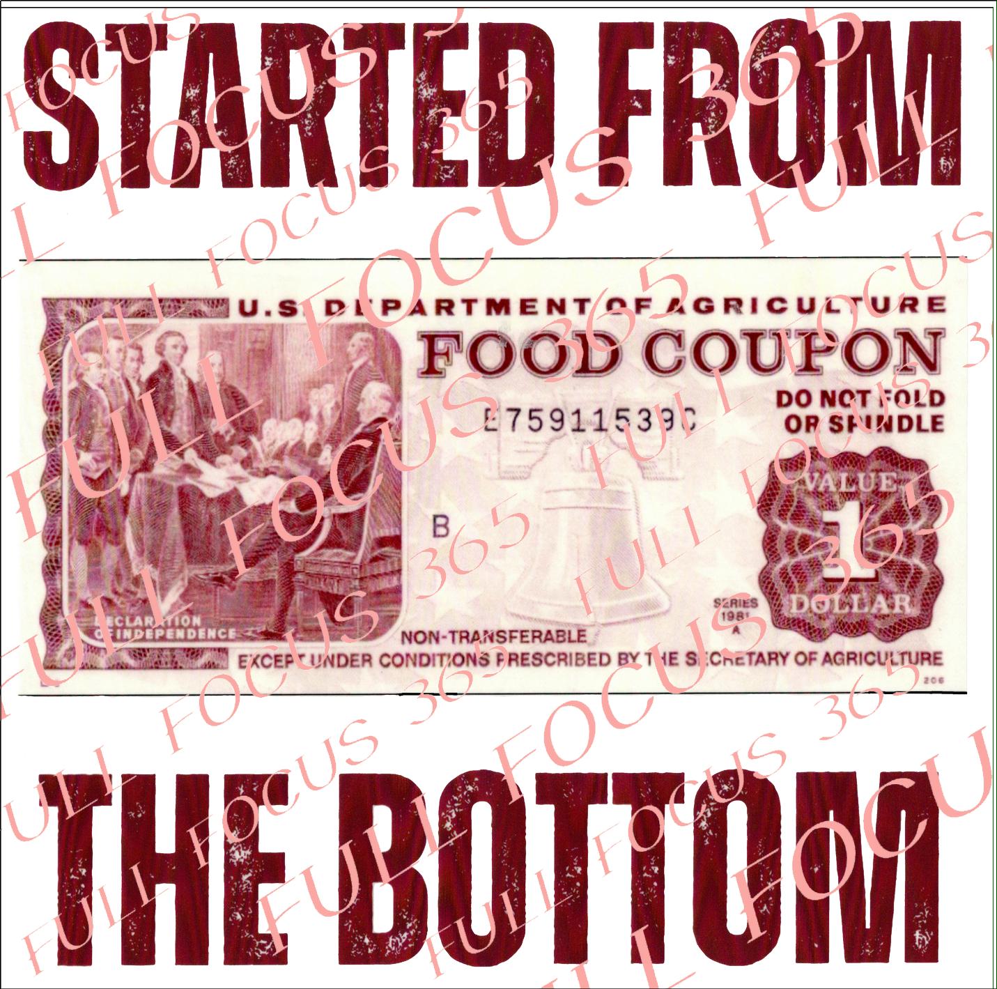 Started From the Bottom One Dollar Food Stamp Coupon Design PNG - Etsy
