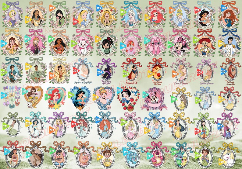 Vintage Disney Mulan Princess Floral Mirror DTF, Cute Disney Mulan ...