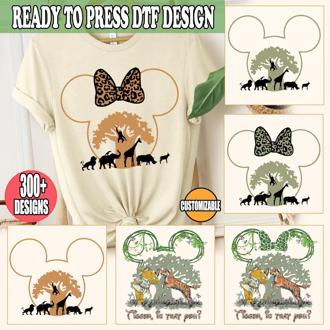 Disney Animal Kingdom DTF Transfer, 2025 Disney Image Transfer, Family ...