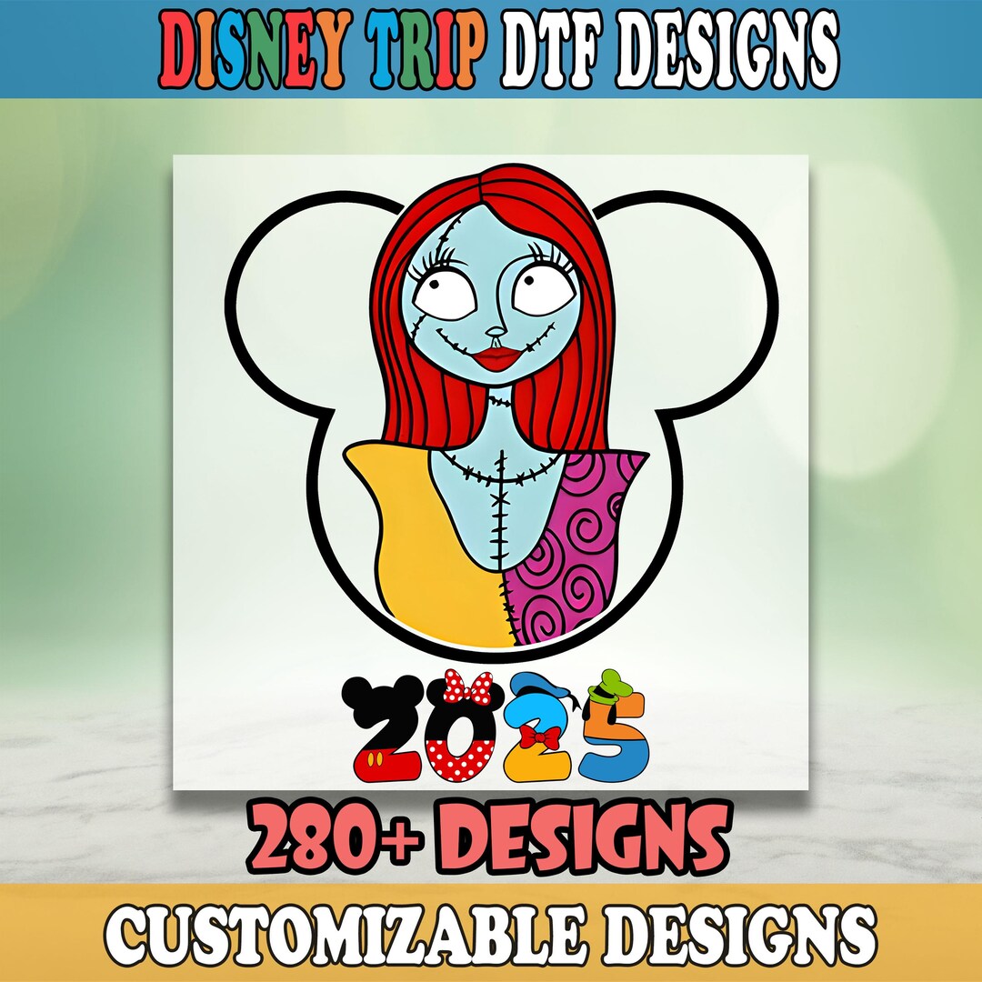 Jack Skellington and Sally DTF, Disney Nightmare DTF Transfer, Disney ...