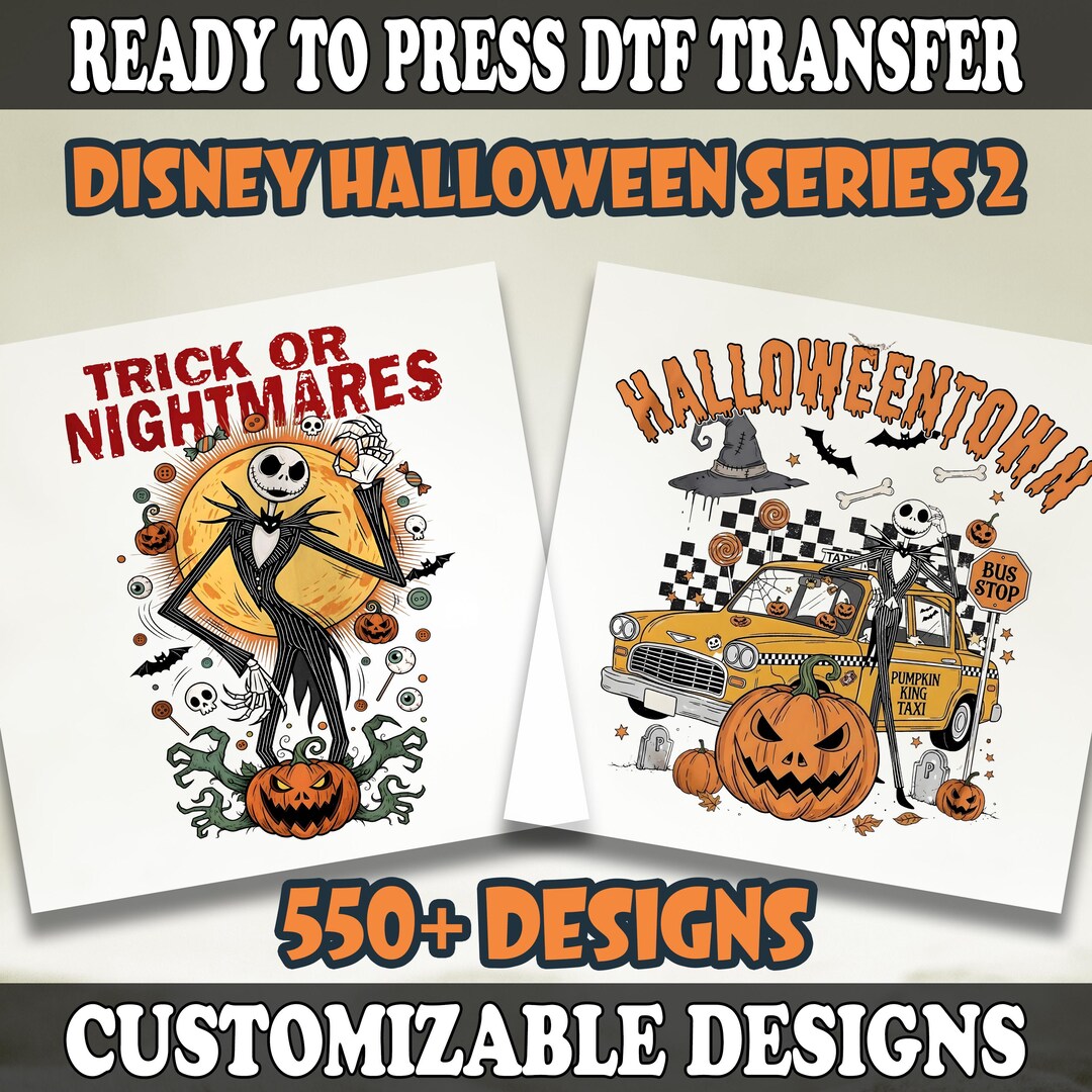 Jack Skellington Dtf, Pumpkin King Halloween Dtf, Nightmare Before ...