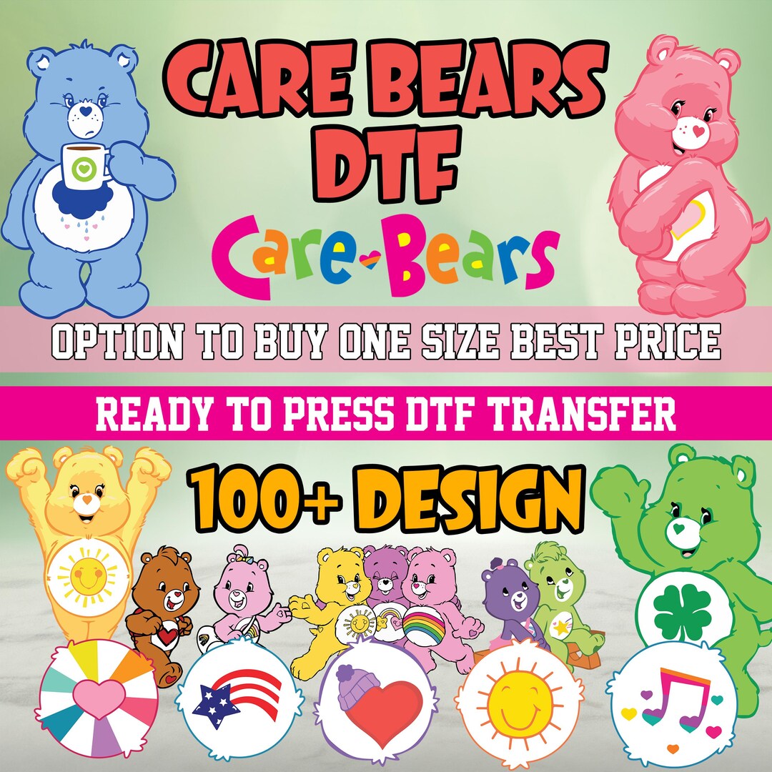 Bears Characters DTF, Bears Ready to Press, Custom Group DTF, Cheer ...
