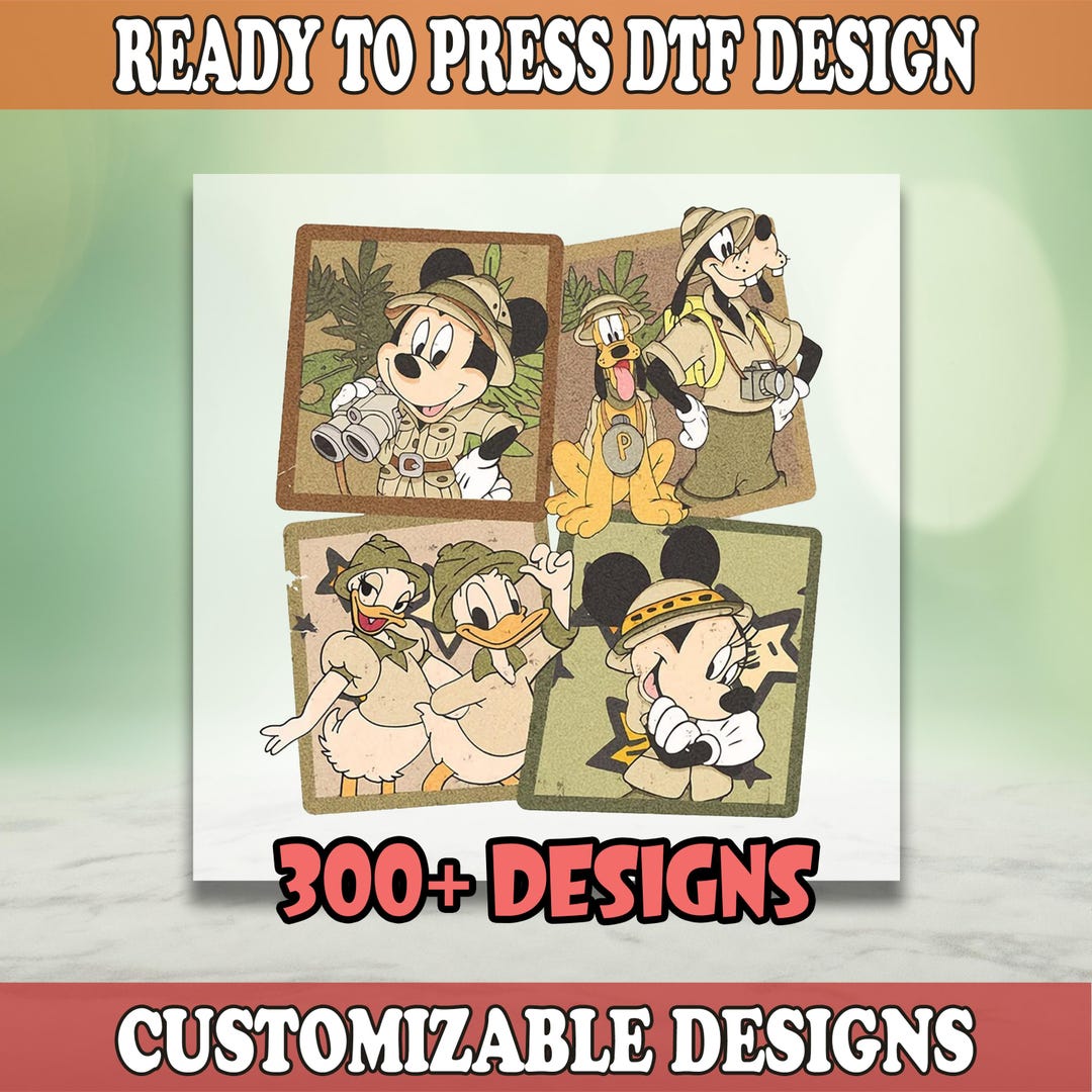 Disney Characters DTF Transfer, Mickey and Friends Transfer Magical ...