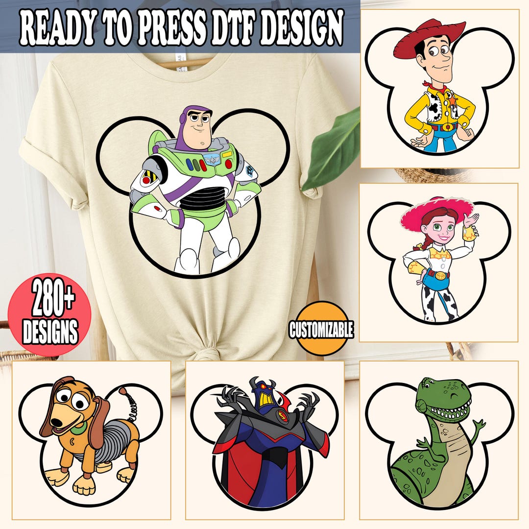 Toy Story DTF Transfer, Disney Ready to Press, Disney Pixar Heat ...