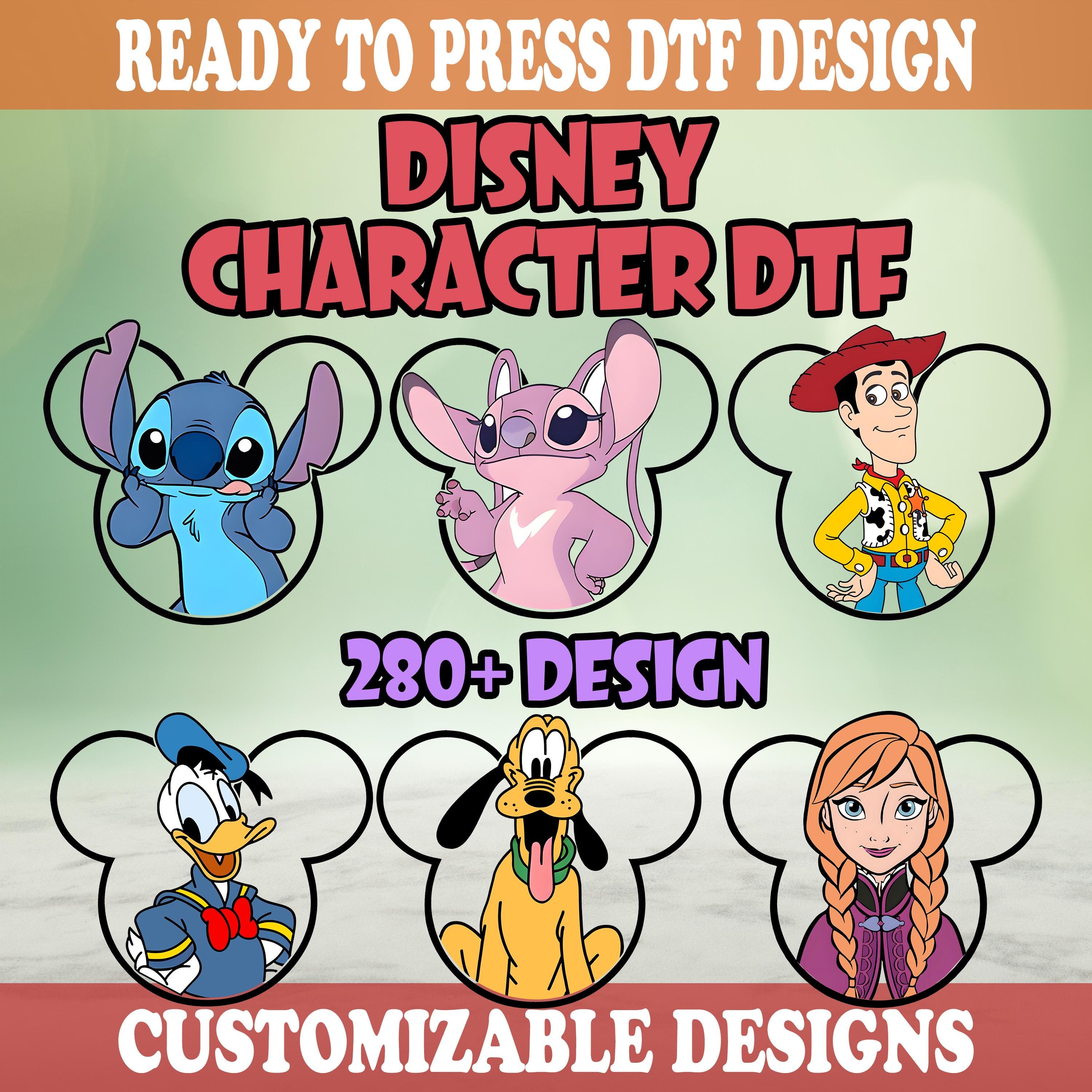 Disney Characters DTF, Disney Trip Ready to Press, Custom Group DTF ...