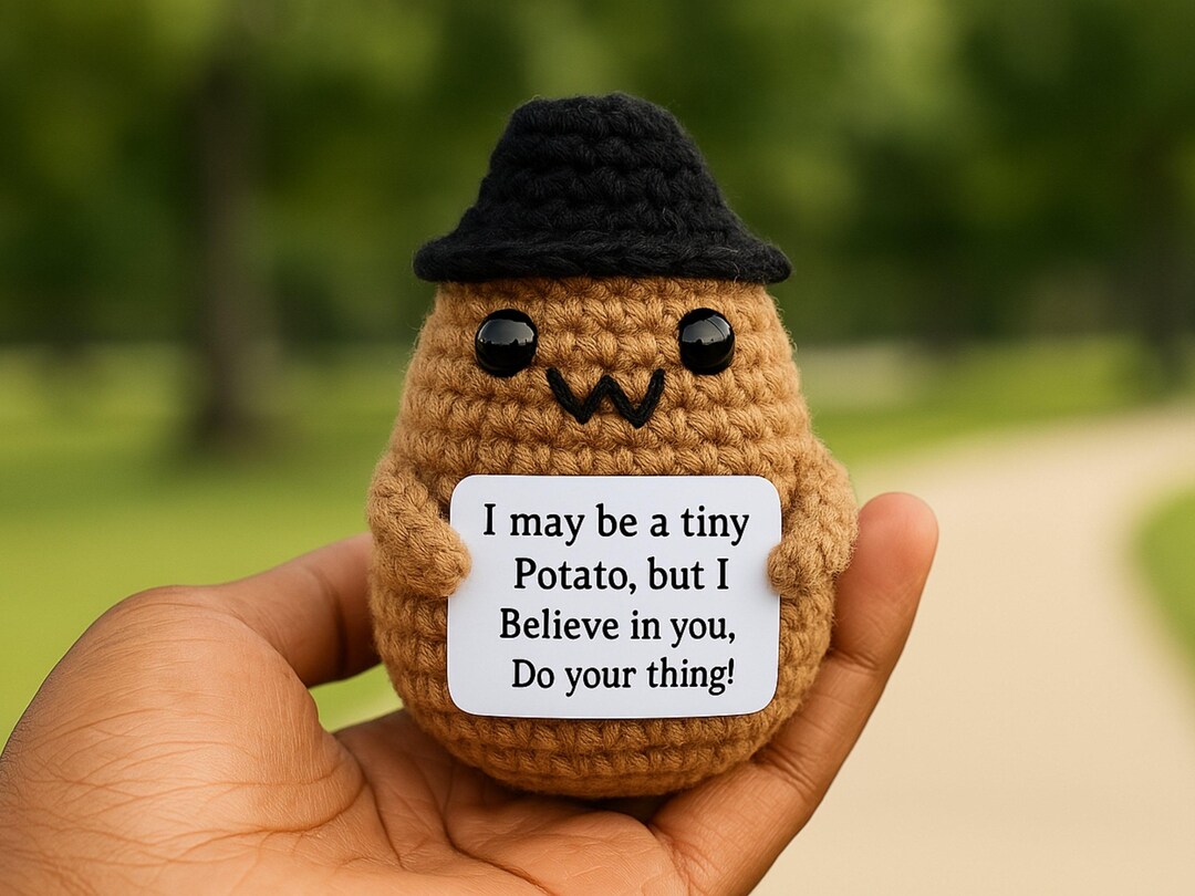 Positive Potato Crochet Pattern: No Sew Amigurumi (PDF Pattern) - Etsy