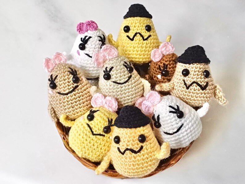 No-sew Potato Bundle Crochet Pattern, Emotional Support Potato Pattern ...