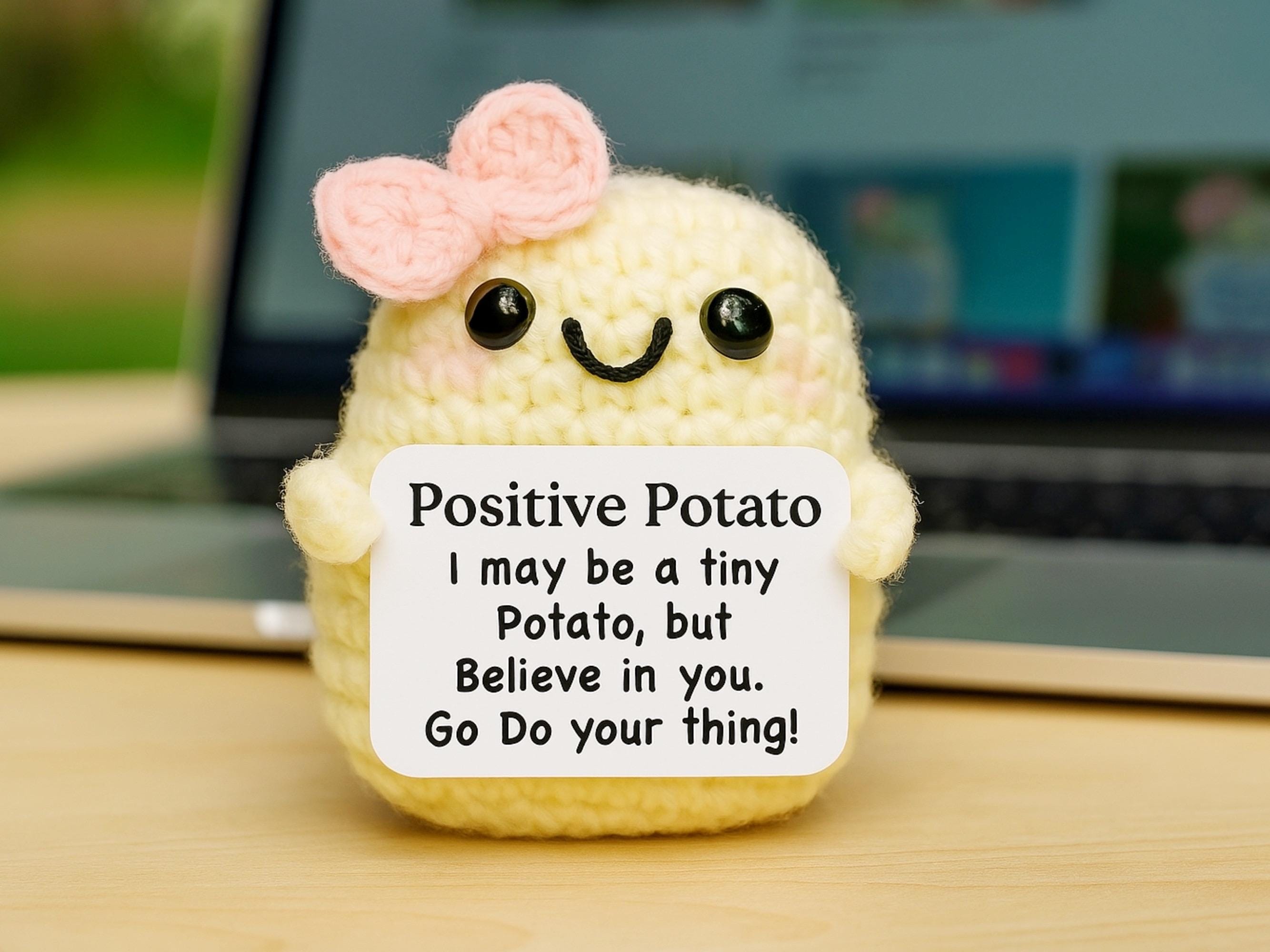 Positive Potato Crochet Pattern: No Sew Amigurumi (digital PDF) - Etsy