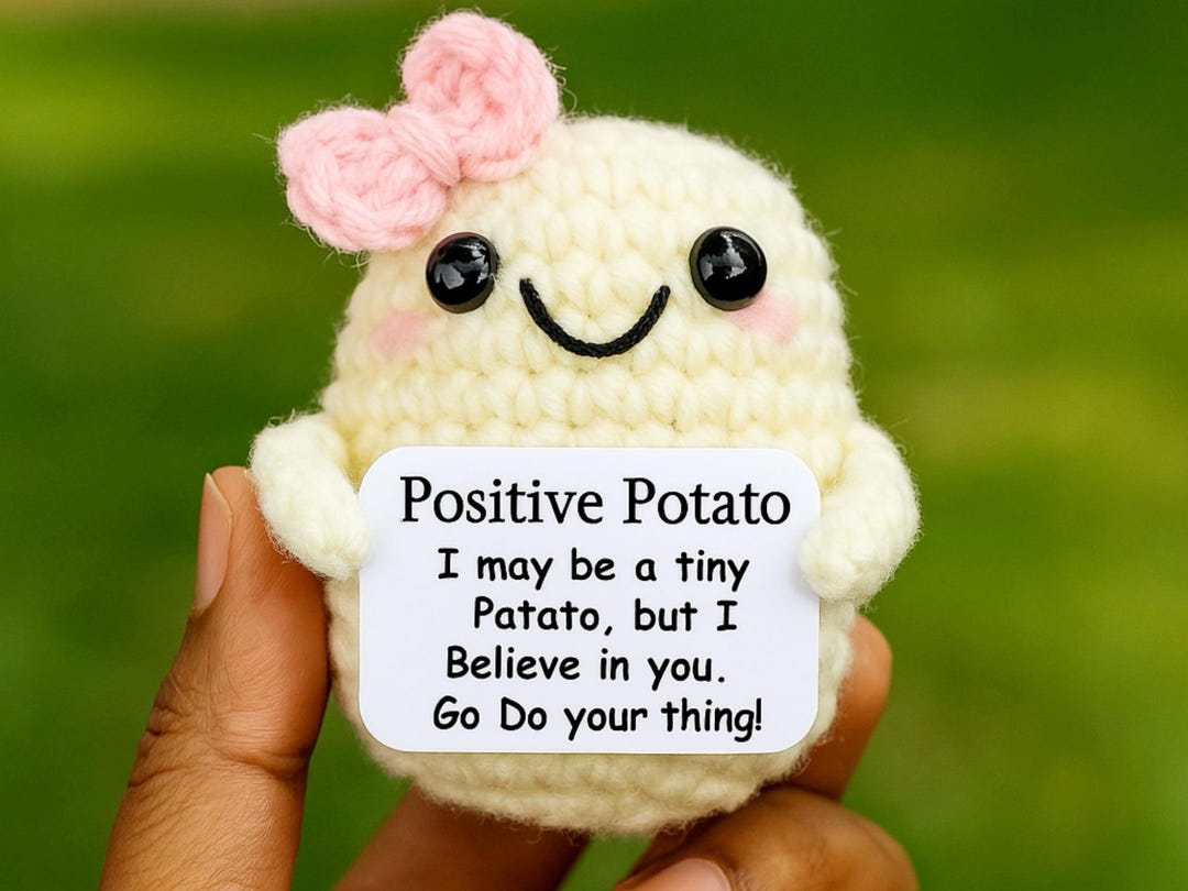 Potato Crochet Pattern, Positive Potato Pattern, No Sew Amigurumi ...