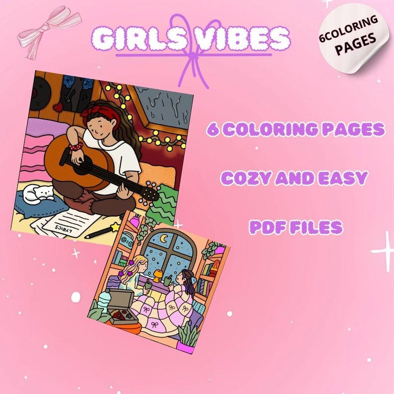 Cozy Girly Coloring Pages | Girls Vibes | Girls Moments ,homebody Girls ...