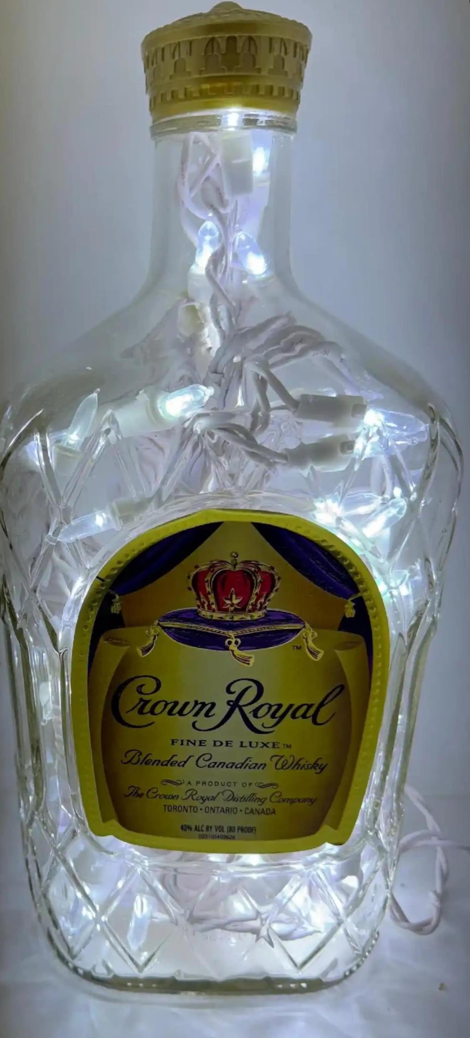 LED Lighted Crown Royal Bottle - Etsy