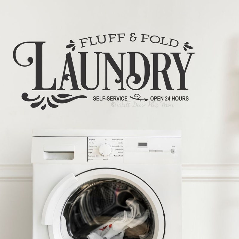 Laundry Wall Decal - Etsy
