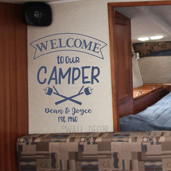 Camper Vinyl Decal - Etsy